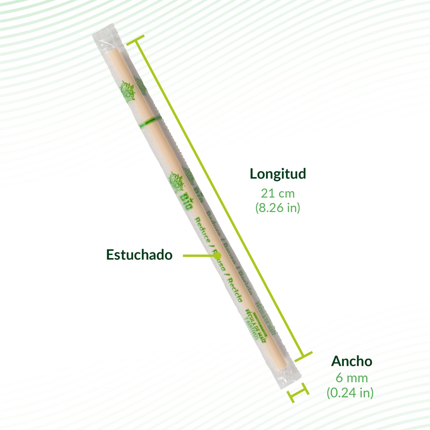 Popote Biodegradable Reyma – Packsys
