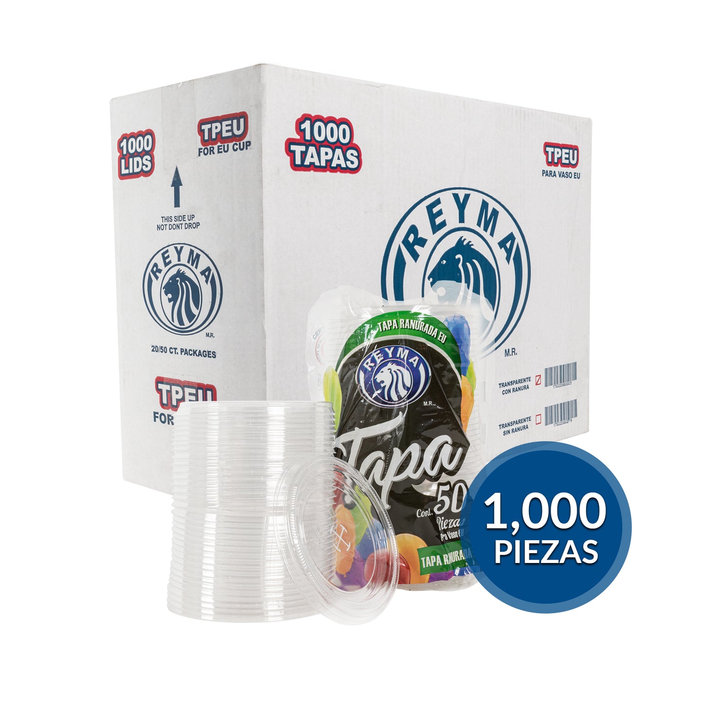 Tapa ranurada para vaso linea EU Reyma – Packsys