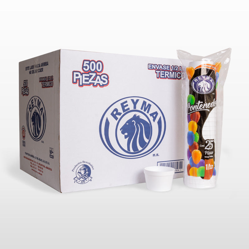 Reyma® Vaso Térmico Desechable 1/2 litro – Packsys