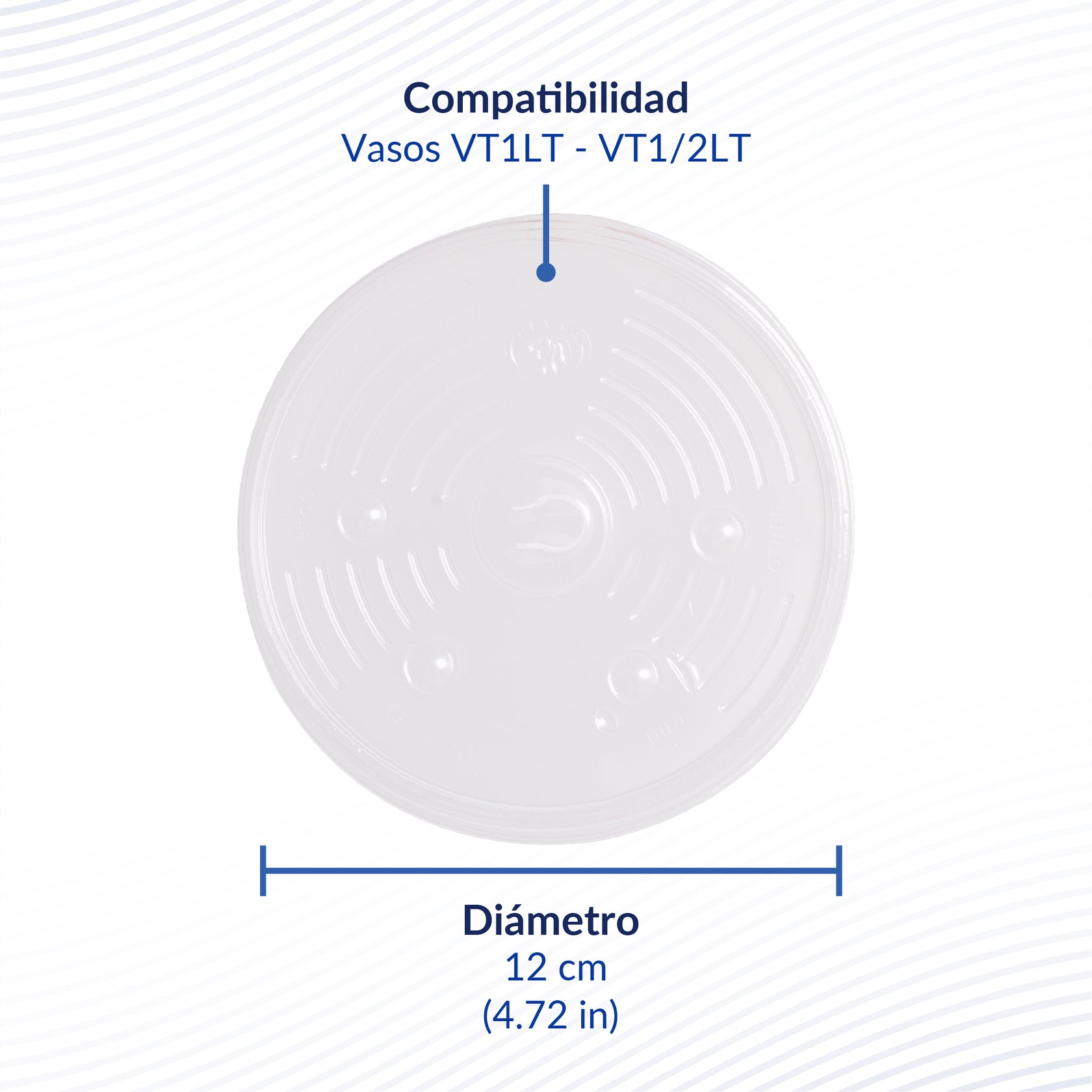 Tapa ranurada p/vaso térmico 1LT y 1/2lt – Packsys